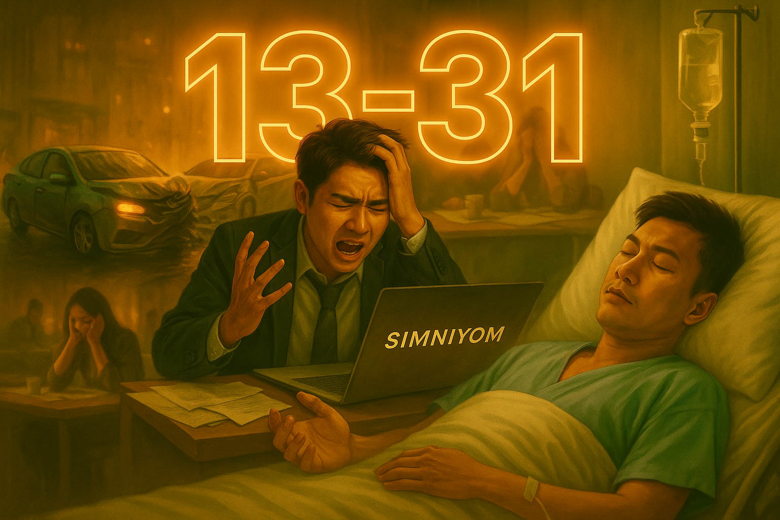 ความหมายเลข 13-31 ระวังปัญหาอุปสรรค การผ่าตัด อุบัติเหตุ